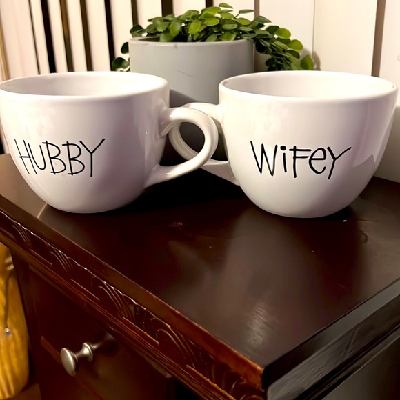 houseware | Kitchen | Sold Customized Hubby Wifey Coffee Mug ...